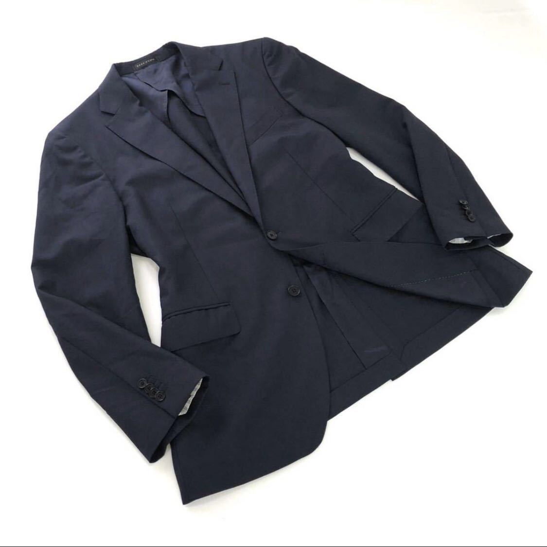 Ig28 大きいサイズ HILTON ヒルトン 2釦 オーダー シングルジャケット サマージャケット 半裏地 春夏向け ネイビー BE6 XL程度 メンズ(XLサイズ以上)｜売買された ...