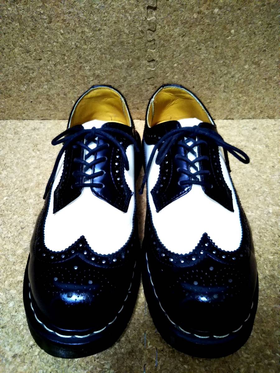 Dr.MARTENS ドクターマーチン 3989 BEX ブローグシューズ UK8 27cm ウイングチップ ブラック×ホワイト 厚底 BROGUE SHOE(UK8)｜売買されたオークション ...