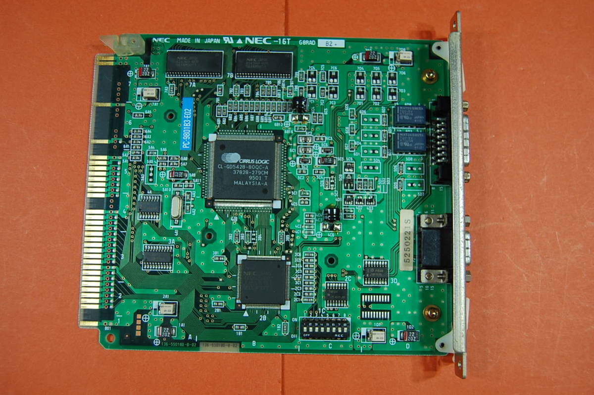 PC98 Cバス用 グラフィックアクセラレータボード NEC PC-9801B3-E02 G8RAD 動作未確認 ジャンク扱いにて L-151 0221S(デスクトップ)｜売買された ...