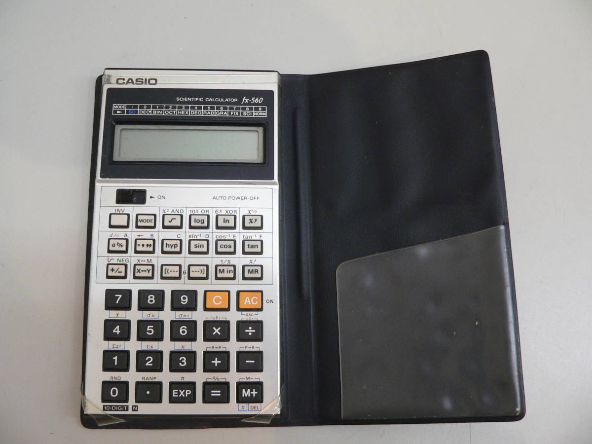 12569 CASIO カシオ 関数電卓 fx-560 ケース付 日本製 レトロ実用品(カシオ)｜売買されたオークション情報、yahooの商品 ...
