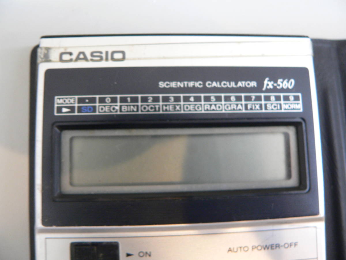 12569 CASIO カシオ 関数電卓 fx-560 ケース付 日本製 レトロ実用品(カシオ)｜売買されたオークション情報、yahooの商品 ...