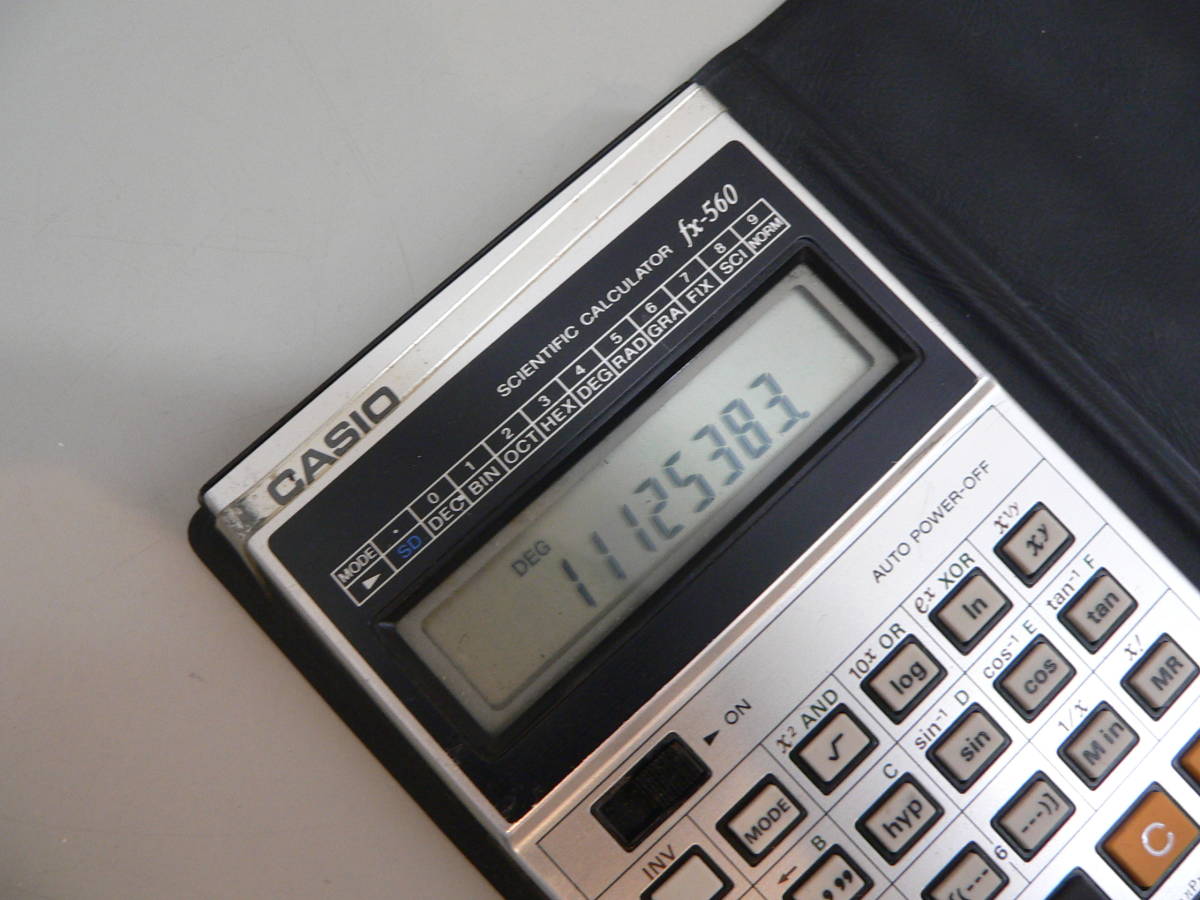 12569 CASIO カシオ 関数電卓 fx-560 ケース付 日本製 レトロ実用品(カシオ)｜売買されたオークション情報、yahooの商品 ...
