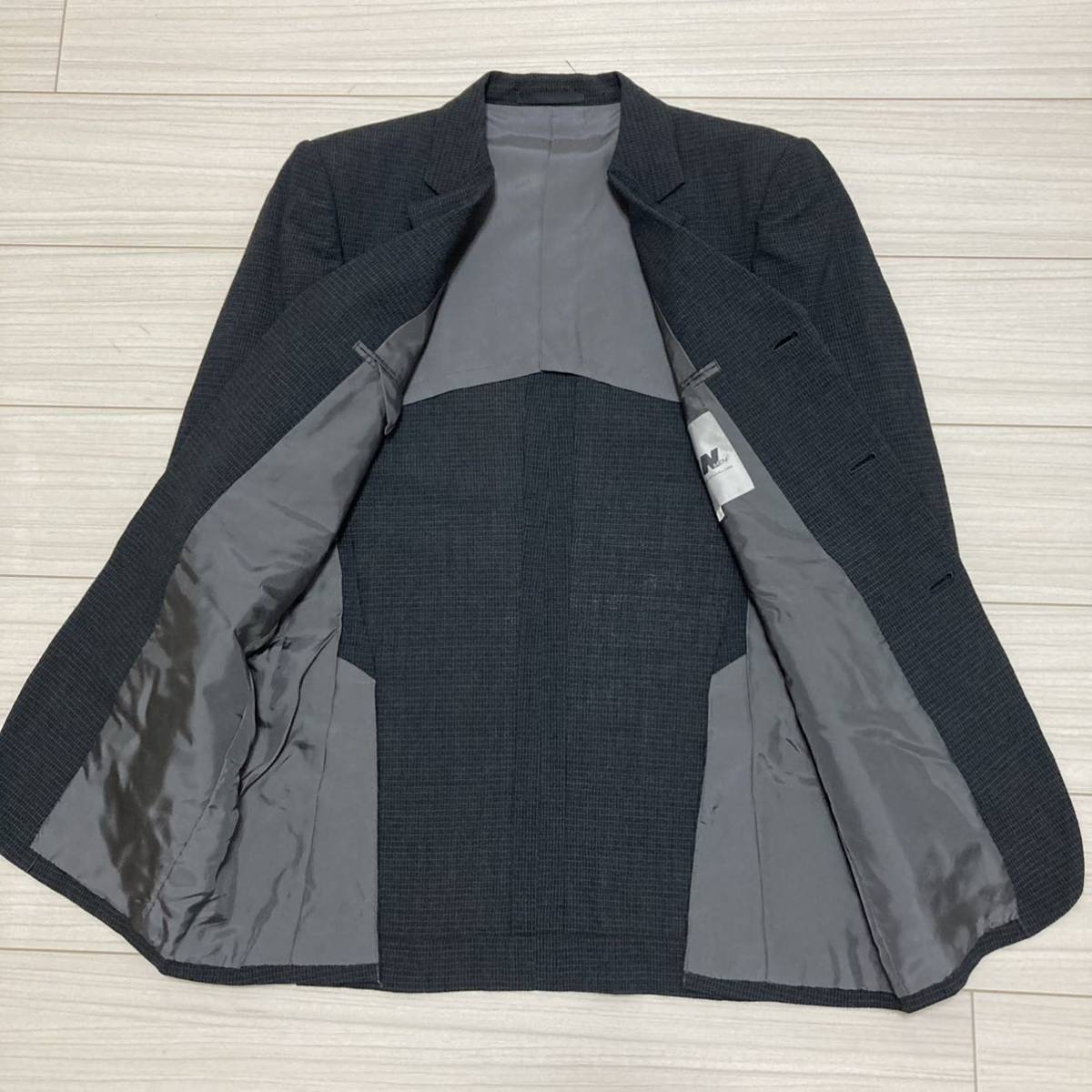 90s JUN MEN ジュンメン オールド セットアップ スーツ 菅田将暉 M グレー 格子織柄 三つボタン ワイドパンツ ヴィンテージ(JUNMEN)｜売買されたオークション情報 ...