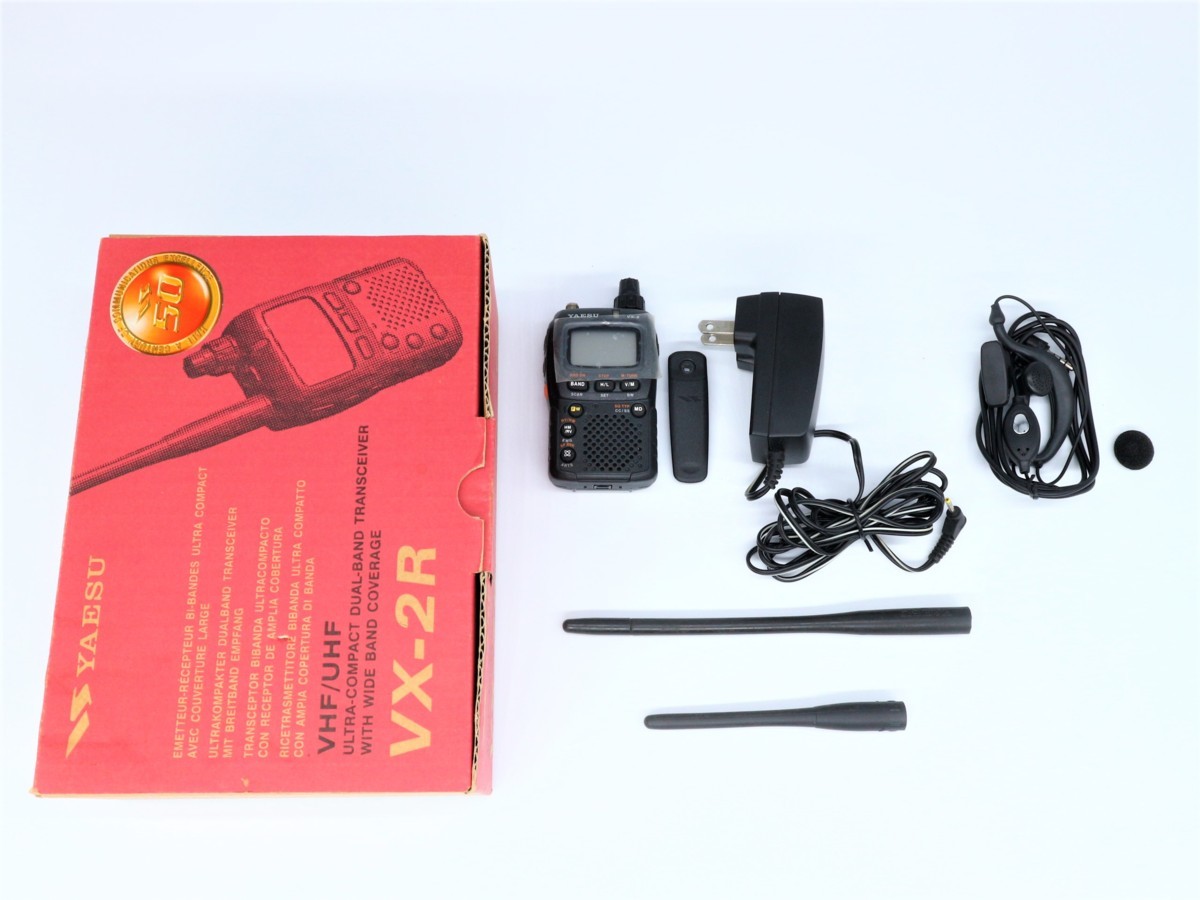 通電確認 VX-2R YAESU 144/430MHz VHF/UHF ULTRA-COMPACT DUAL-BAND TRANSCEIVER ...