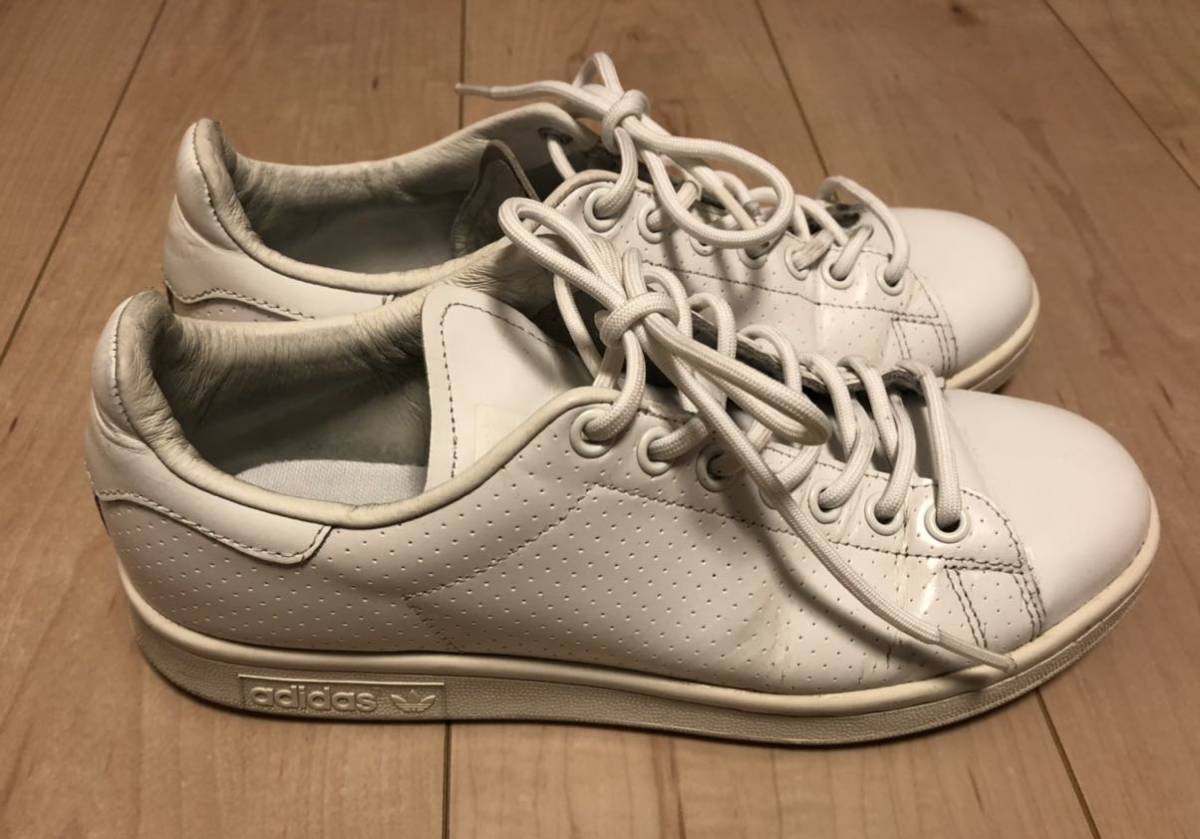 レア クリーニング済 アディダス ADIDAS STAN SMITH スタンスミス RUNNING ランニング オールホワイト 白 25cm ...