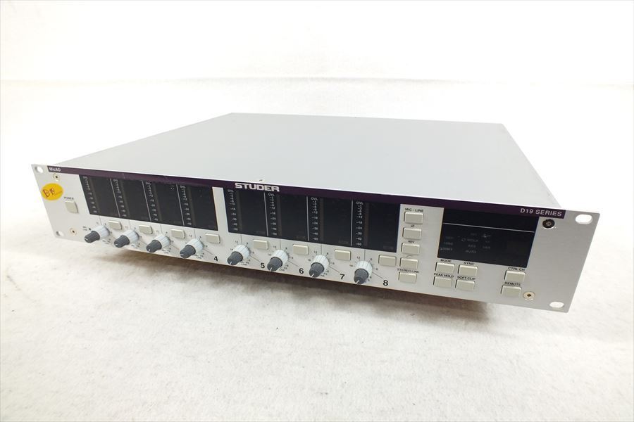 STUDER スチューダー D19 SERIES MicAD イコライザー 現状品 211101A8045(イコライザー)｜売買されたオークション情報、yahooの商品情報をアーカイブ公開 ...
