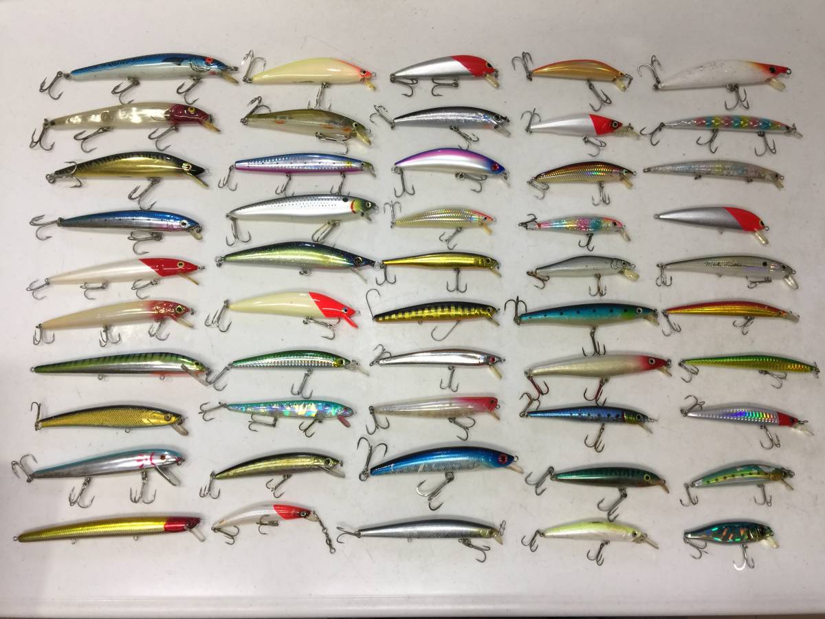 ソルトルアー ミノー 50点セット シーバス ヒラメ 青物 他 KJ1 SL77(ミノー)｜売買されたオークション情報、yahooの商品情報をアーカイブ公開 - オークファン（aucfan.com）