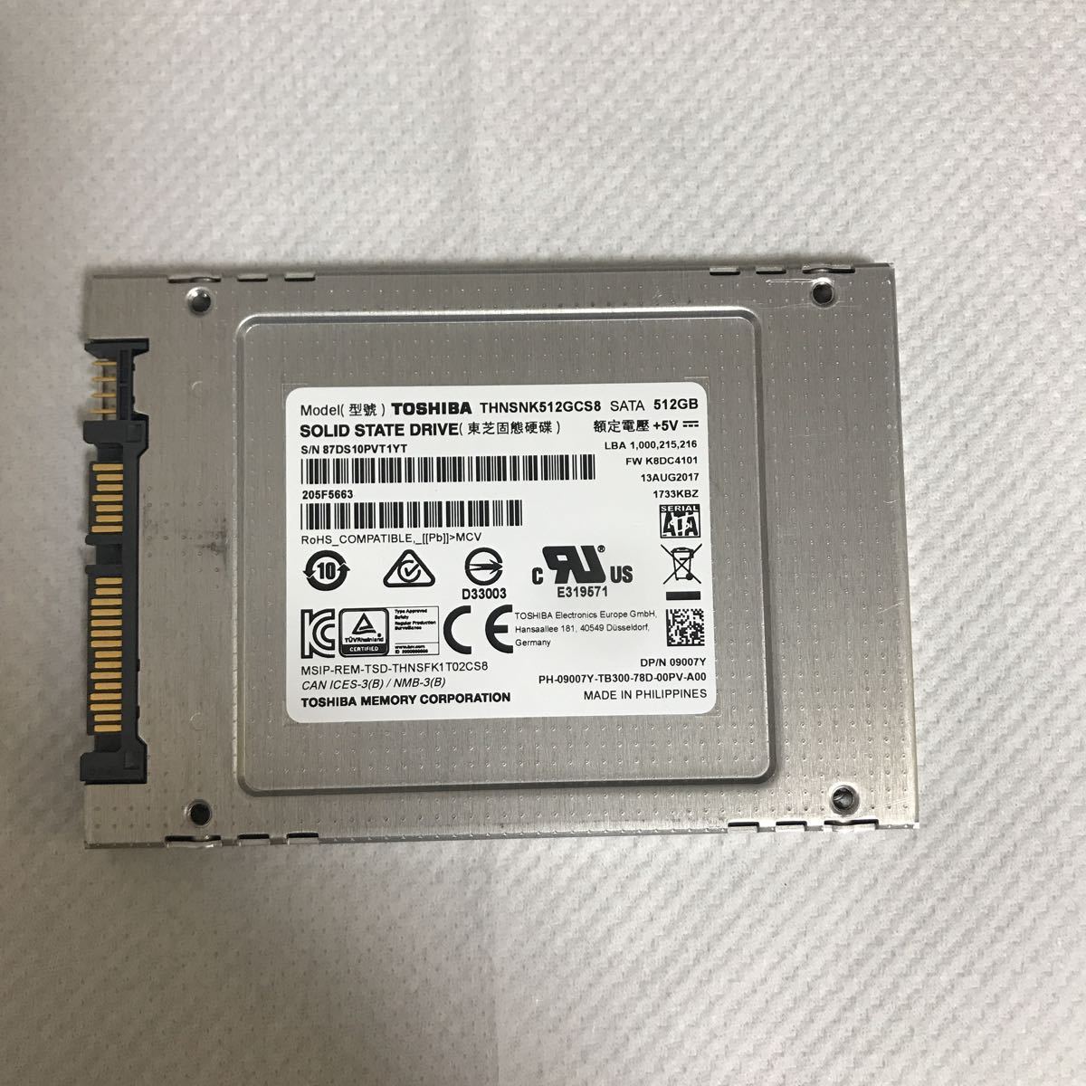 TOSHIBA HG5 512GB SSD SATA 2.5inch S-ATA 東芝 高耐久 高信頼(256GB～)｜売買されたオークション情報、yahooの商品情報をアーカイブ公開 ...