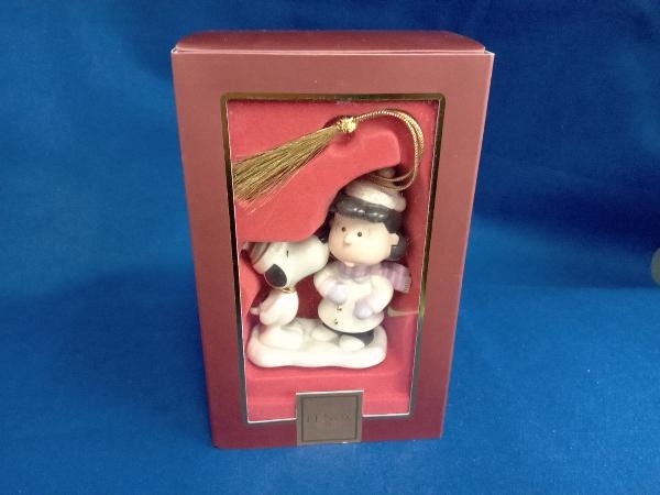ジャンク PEANUT LENOX Lucy's christmas Smooch SNOOPY オーナメント ビンテージの為ジャンク品として ...