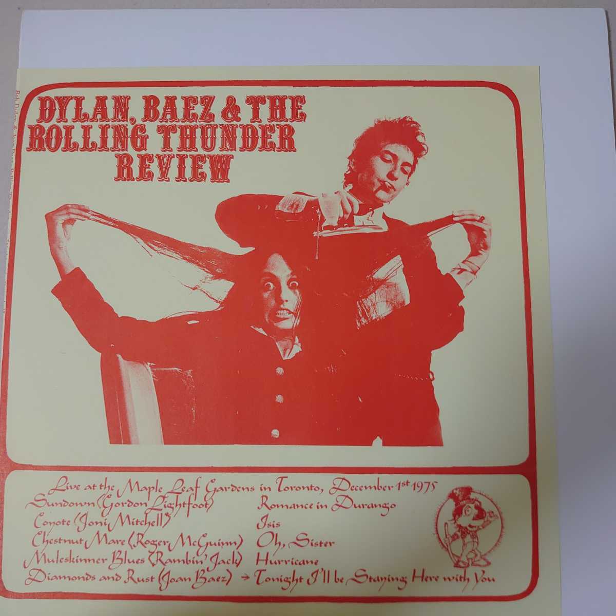 LP DYLAN BAEZ & THE ROLLING THUNDER REVIEW ドイツ盤/コレクターズ ブート/ボブ ディラン(Bob ...