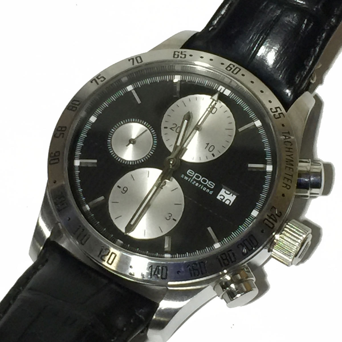 EPOS エポス クロノグラフ 自動巻き 3384 0156 5ATM 裏スケ 腕時計(エポス)｜売買されたオークション情報、yahooの商品情報をアーカイブ公開 - オークファン ...