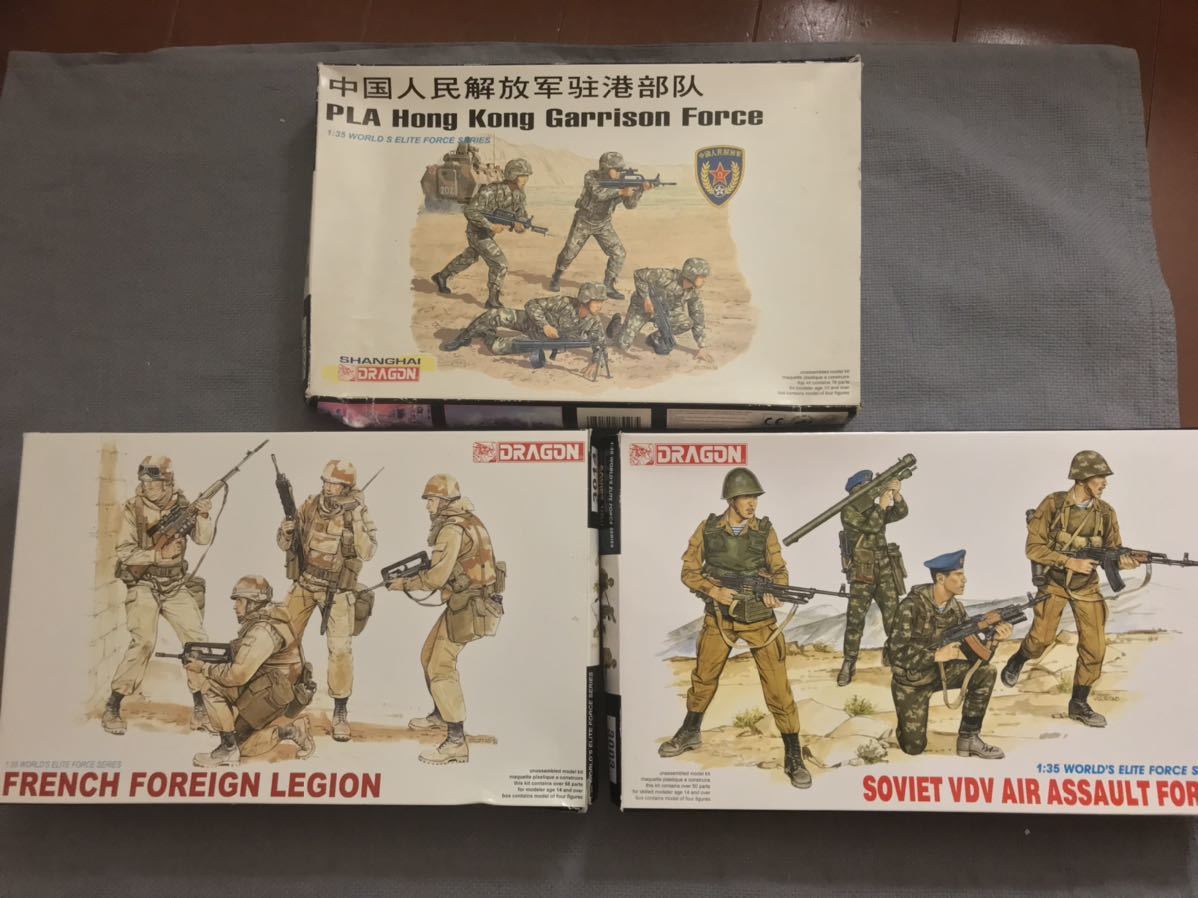 ドラゴン3セット PLA Hong Kong Garrison Force 現用フランス外人部隊兵士 ソビエト空挺軍降下兵(その他)｜売買され ...