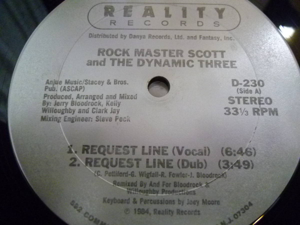 12インチ ROCK MASTER SCOTT and THE DYNAMIC THREE / REQUEST LINE / THE ROOF ...