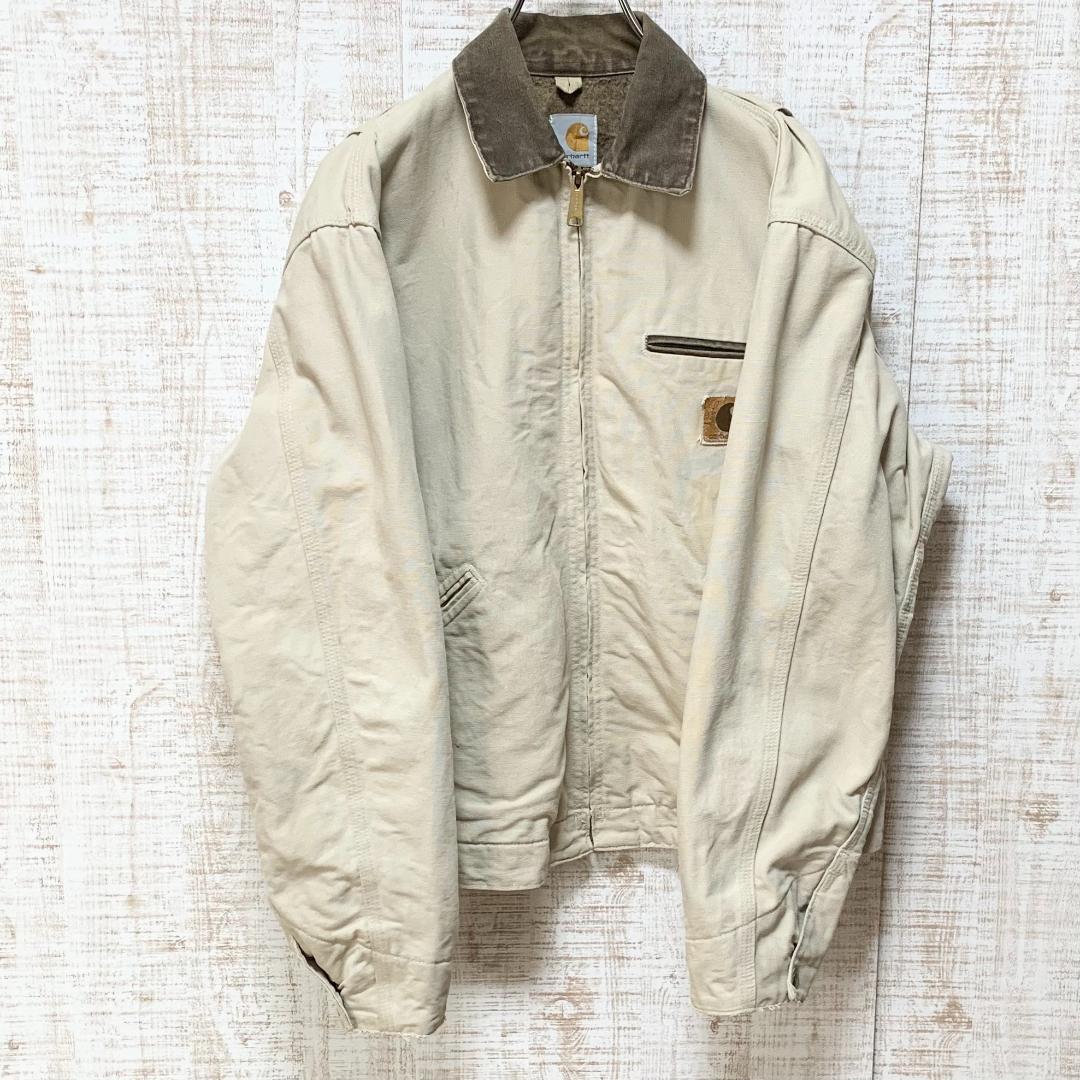 FA011 カーハート ダックジャケットワークジャケット クレリック 織タグ(ジャンパー、ブルゾン)｜売買されたオークション情報、yahooの商品情報をアーカイブ公開 - オークファン ...