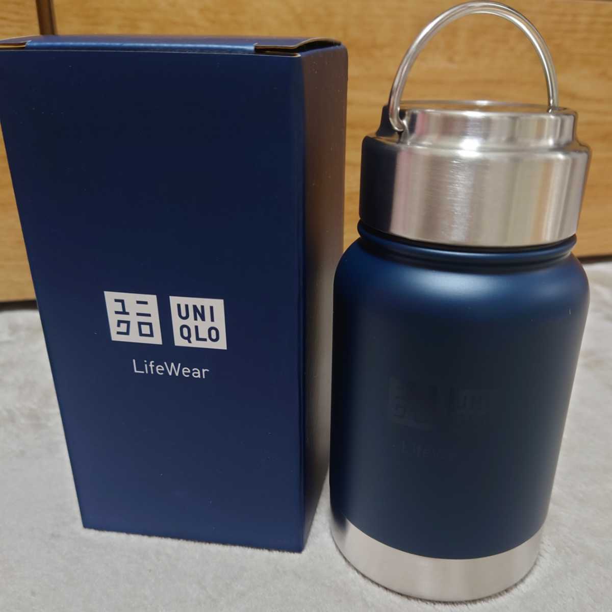 UNIQLO ユニクロ 感謝祭 真空ステンレスボトル ネイビー 350ml非売品(タンブラー、マイボトル)｜売買されたオークション情報、yahooの商品情報をアーカイブ公開 - オークファン ...