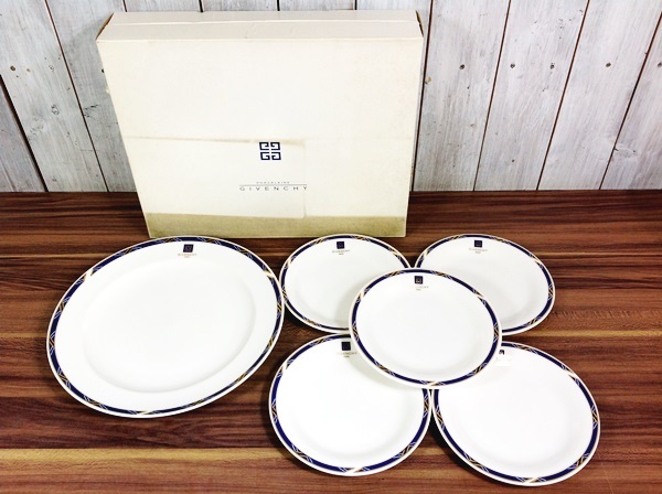 YH-9641 GIVENCHY ジバンシー パーティーセット 食器セット プレート 大皿 × 1枚 小皿 × 5枚 計6枚セット(その他)｜売買されたオークション情報、yahooの商品情報を ...