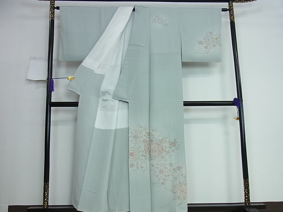 花美人着物 中国三大刺繍 スワトウ刺繍 汕頭刺繍 訪問着 向かい鳳凰花文 逸品 ic3752 ファッション