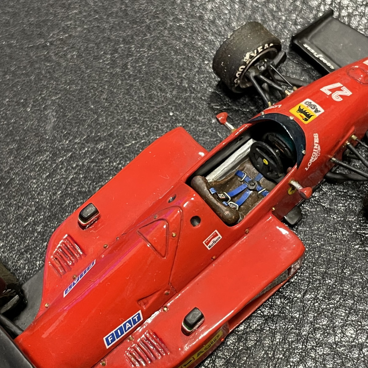 1/43 ハンドメイド 完成品 フェラーリ F186 前期型 開幕戦 ブラジルGP 1986 M.アルボレート / S.ヨハンソン FDS ...