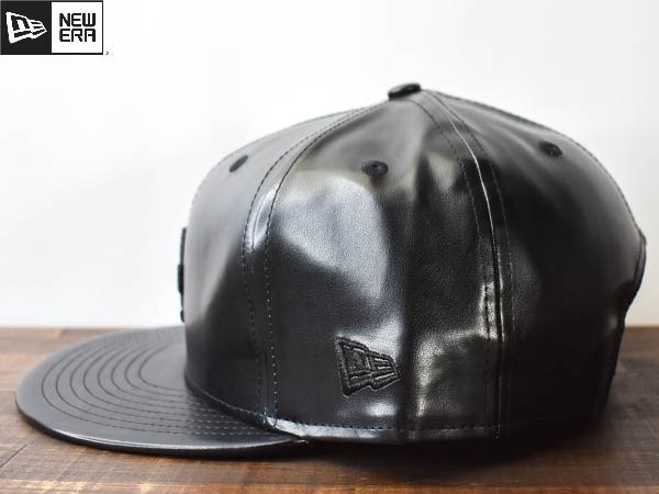 H792 品 NEW ERA ニューエラ 9 FIFTY M-Lフリーサイズ MLB LA DODGERS ドジャース PUレザー キャップ ...