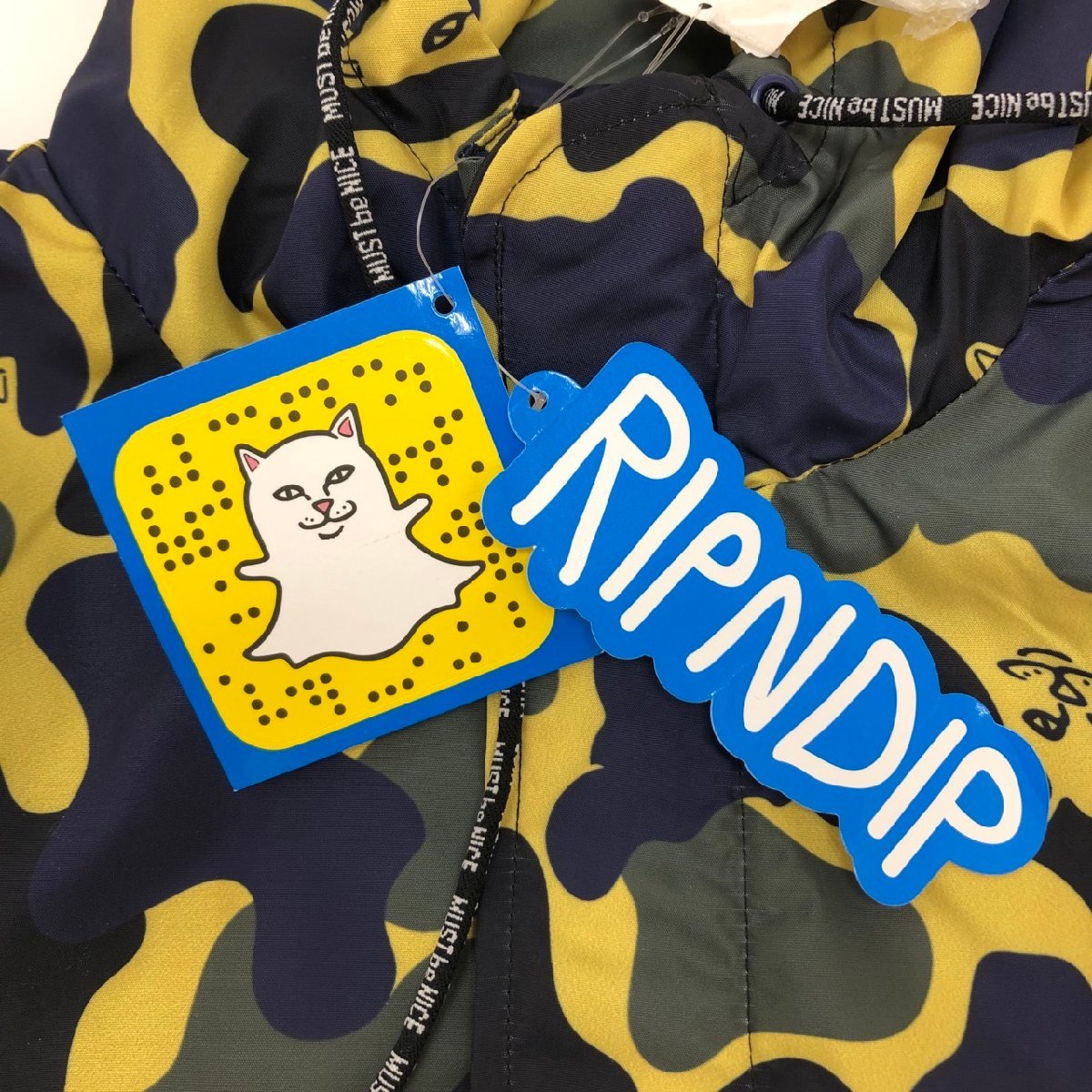 リップンディップ RIPNDIP OUTLET Nerm Camo Fishtail Parka ジャケット アウター 薄手アウター no21 ...