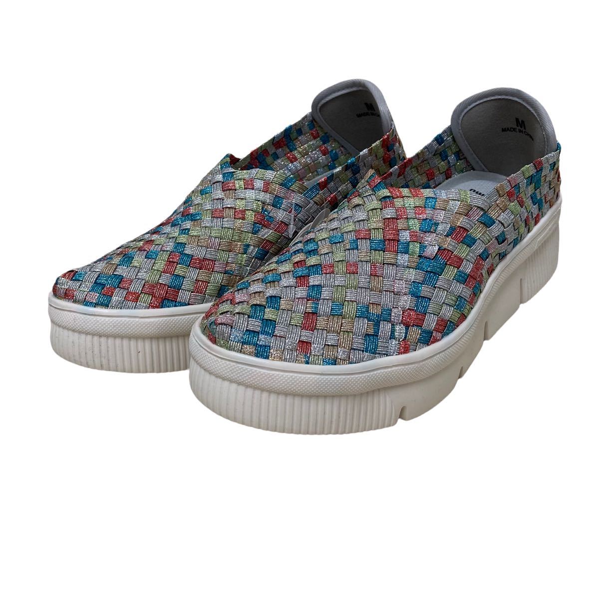 T'740B Gomu56 Gomu Gomu ゴムゴム レディース パンプス M 23cm 〜 23.5cm シルバー マルチカラー メッシュ ケース付き(シルバー系)｜売買された ...