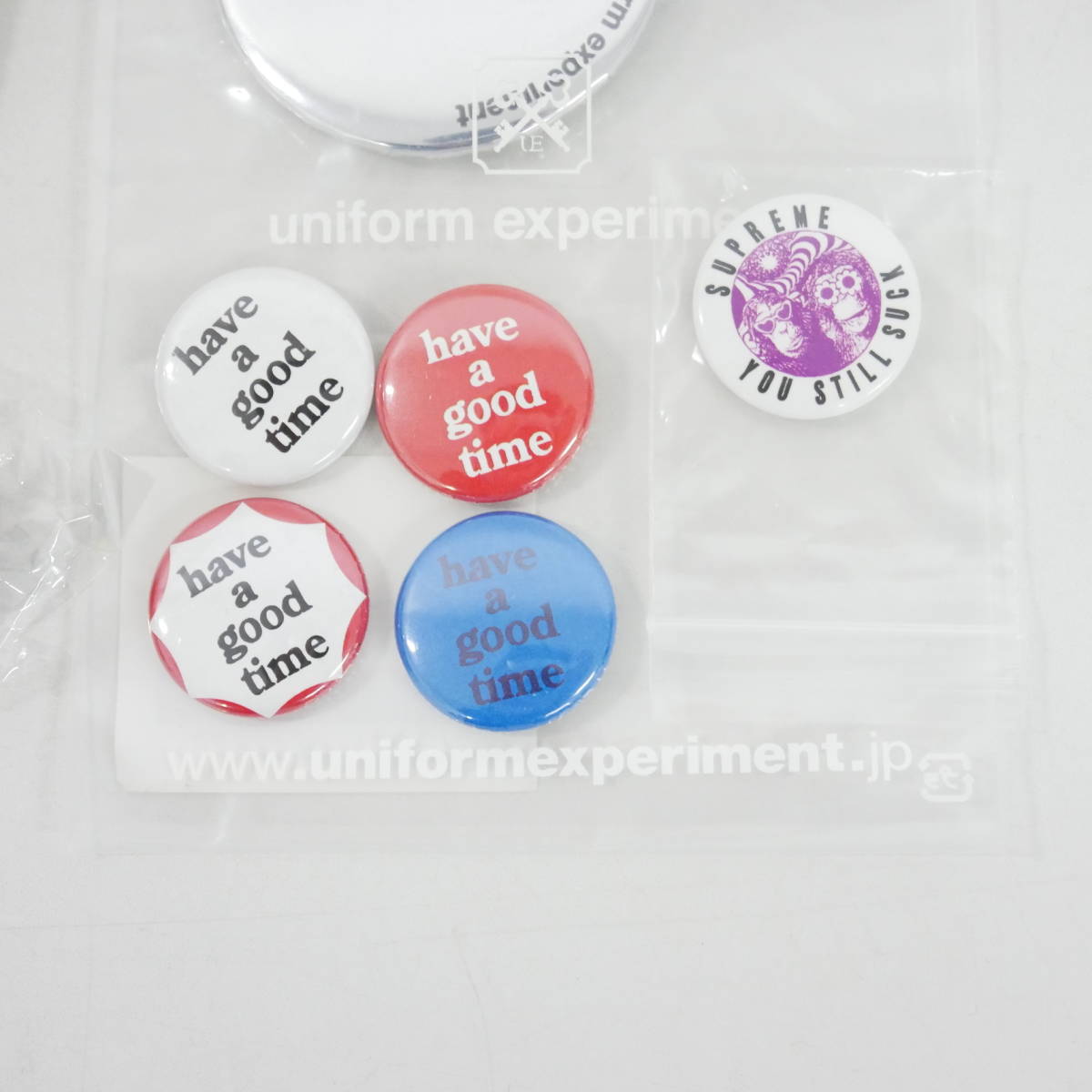 1円 国内正規 10点セット出品 Supreme have a good time uniform experiment 缶バッジ ピンバッジ ...