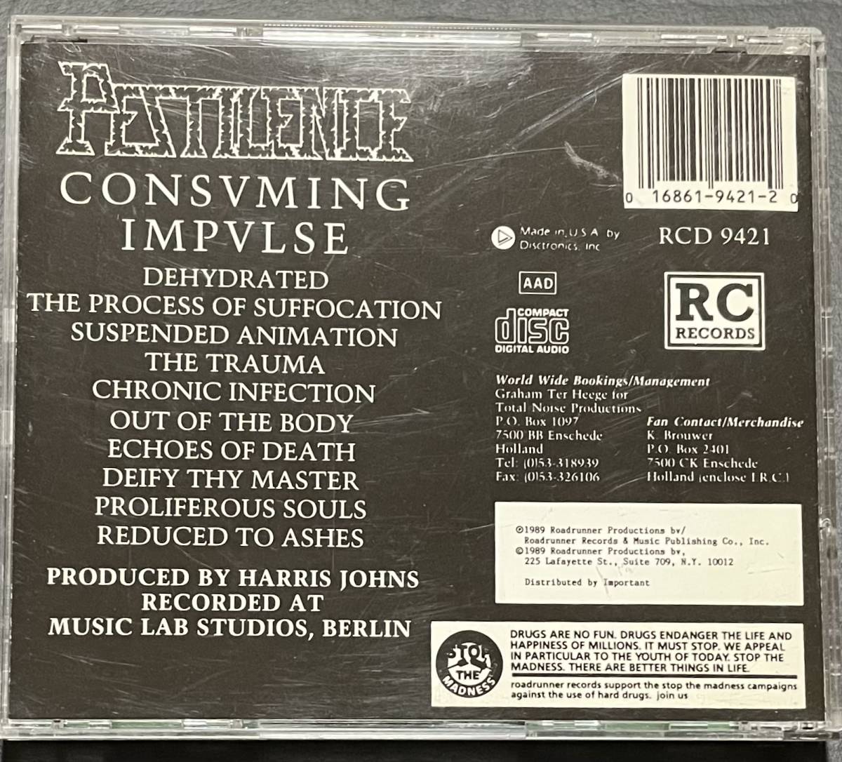 PESTILENCE CONSUMING IMPULSE DEATH METAL THRASH METAL デスメタル スラッシュメタル ...