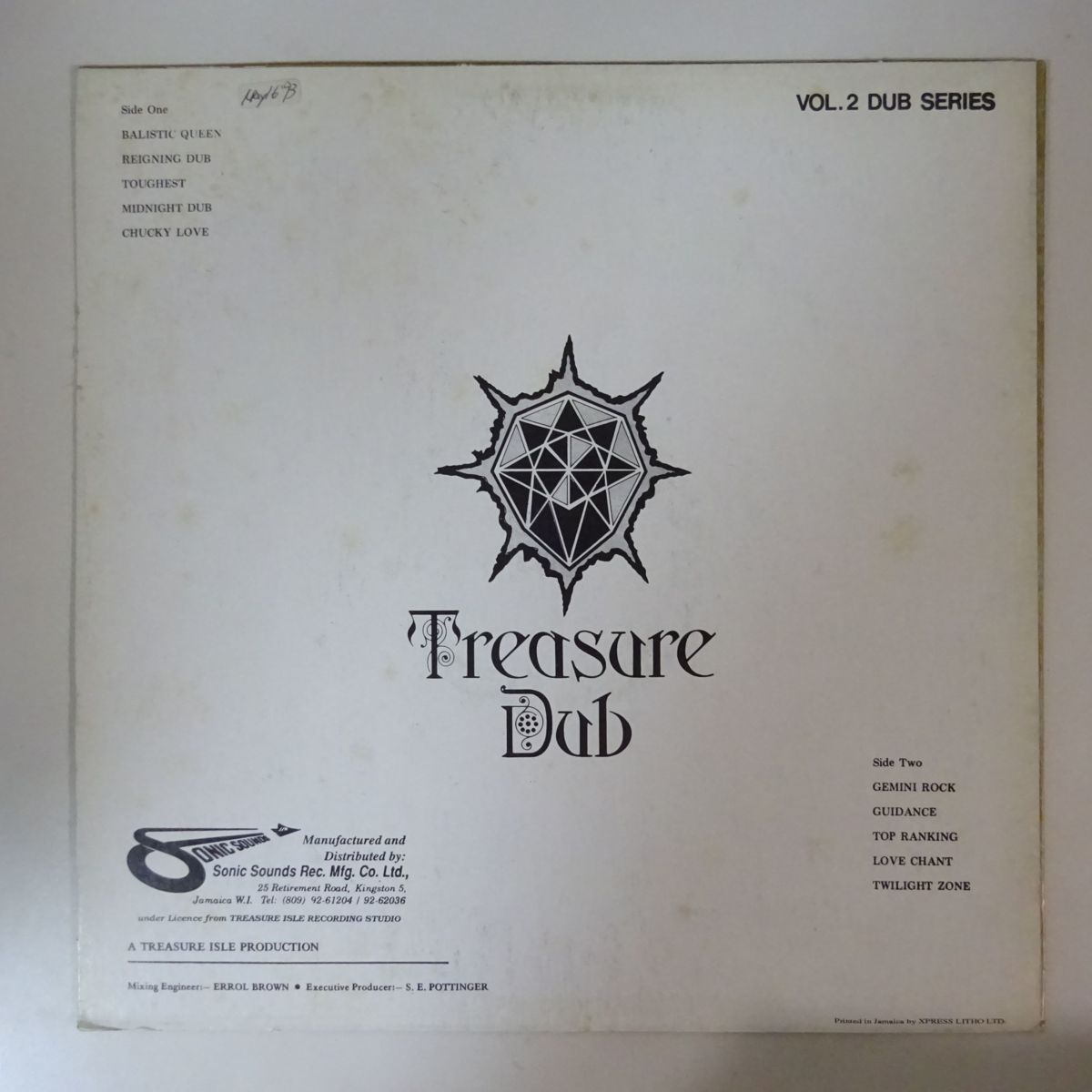 13061140; ジャマイカ盤/Treasure Isle Arthur Duke Reid / Treasure Dub Vol. 2 ...