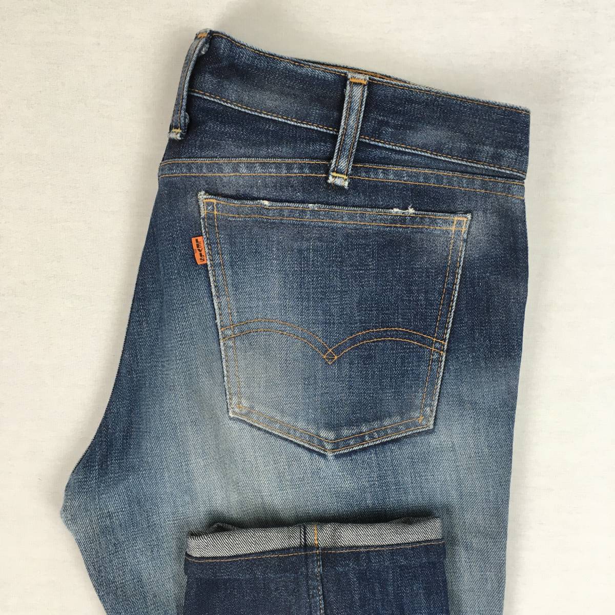 LEVI'S リーバイス 606 68606 1968モデル BIG'E' LVC 日本製 05年 デニム スーパースリム W32 オレンジ ...