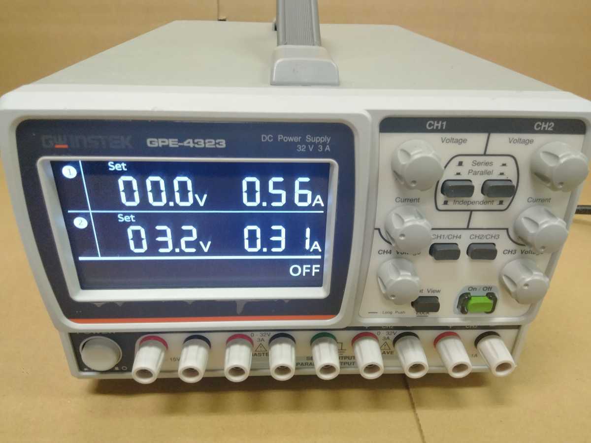 GW INSTEK 多出力直流安定化電源 GPE-4323(アマチュア無線)｜売買されたオークション情報、yahooの商品情報をアーカイブ公開 ...