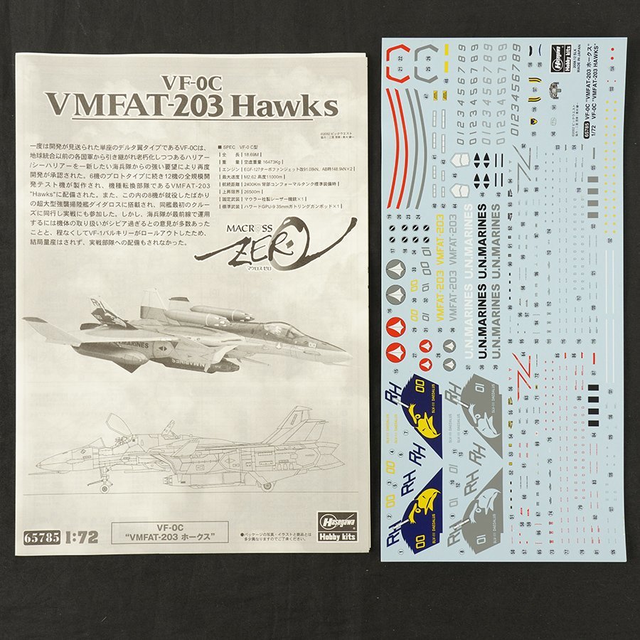未組立品 ハセガワ 1/72 マクロスゼロ VF-0C VMFAT-203 ホークス 限定生産版 C4101(マクロス)｜売買された ...