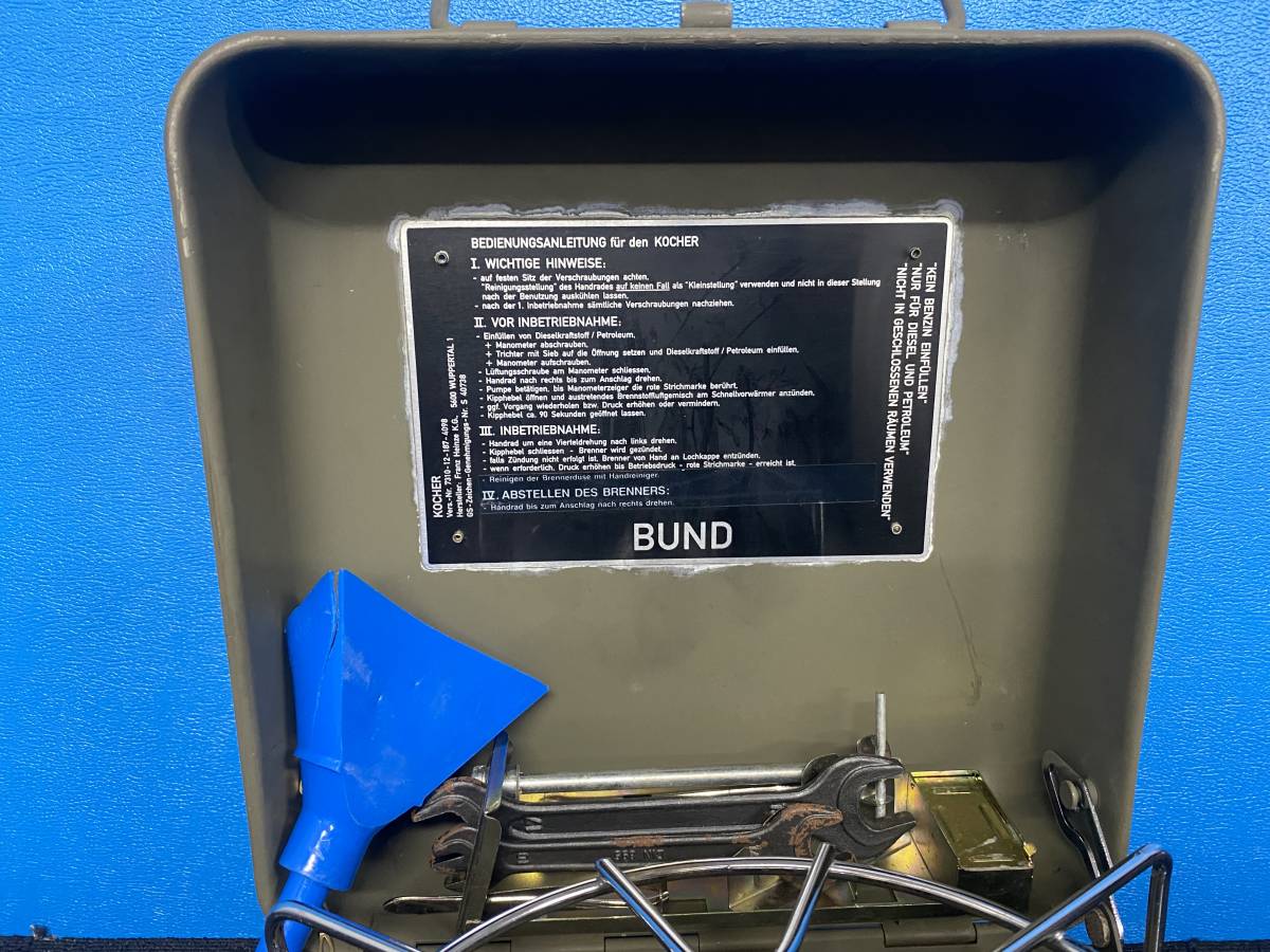 GENIOL KOCHER Vers.-Nur.7310-12-187-4098 キャンプ ストーブ ジャンク品(ストーブ、コンロ)｜売買され ...