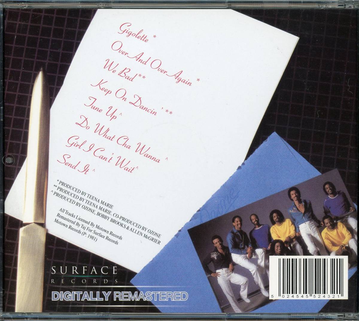 ブギーファンク/ディスコ OZONE / Send It 1981 廃盤 世界唯一のCD化盤 80's Motownを代表するファンク バンド 傑作3rd(R&B、ソウル)｜売買された ...