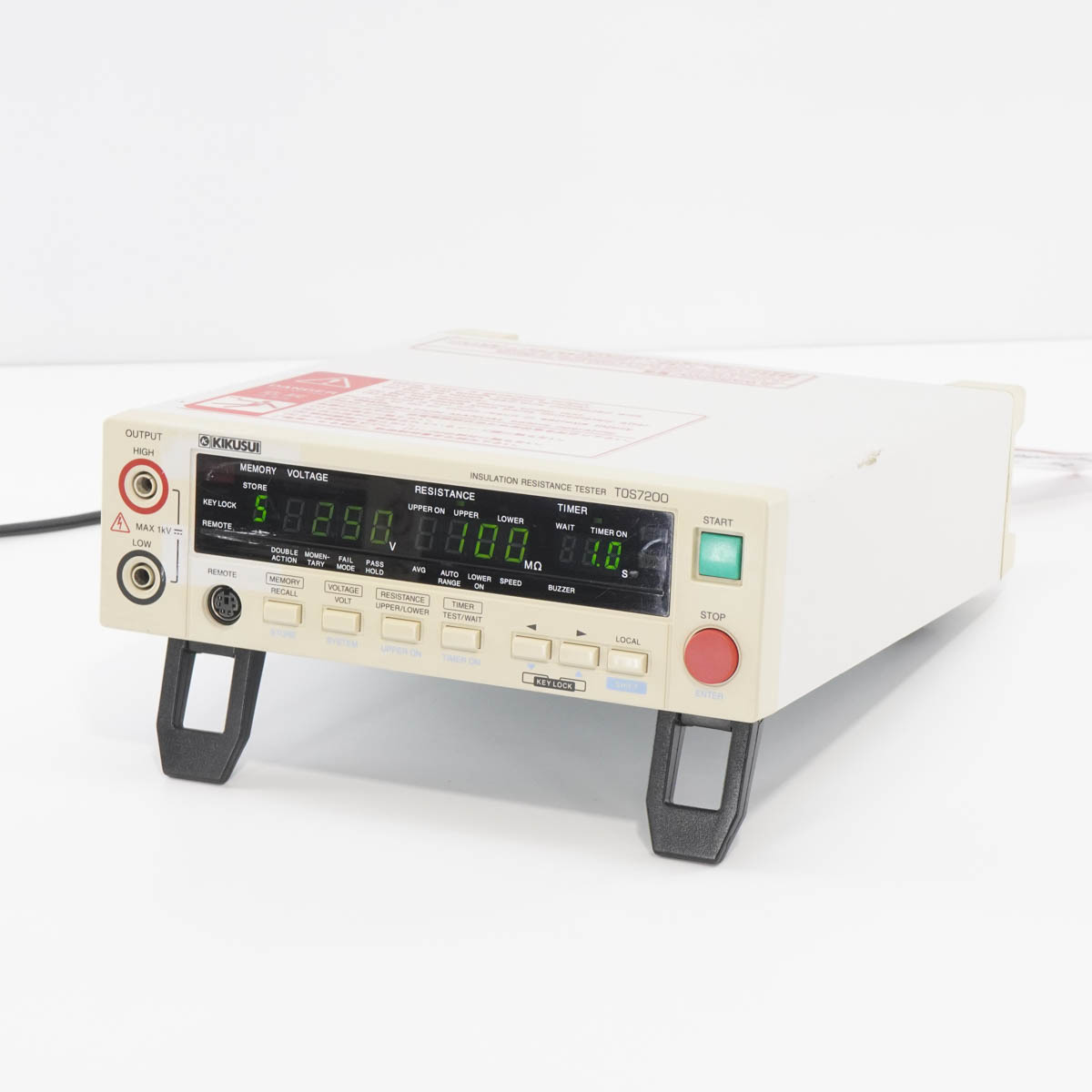 DW 8日保証 6台入荷 KIKUSUI TOS7200 INSULATION RESISTANCE TESTER 取扱説明書 SK03402 ...