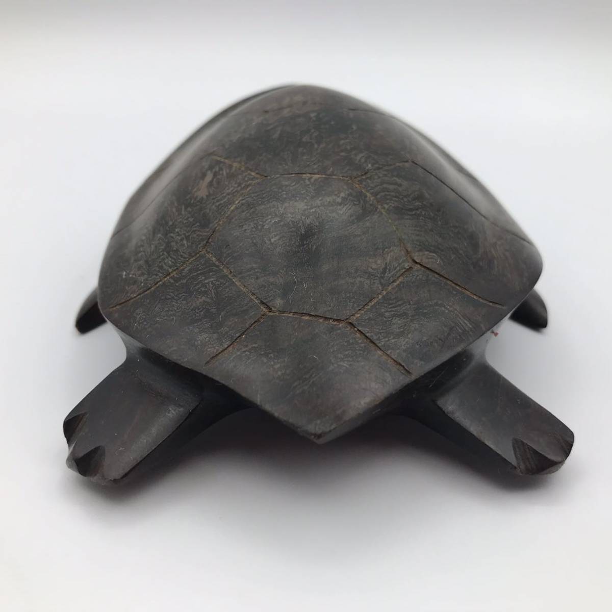 J53002 置物 亀 木製 動物 彫刻 美術品 彫り物 木彫り 人形 縁起物 オブジェ 雑貨 インテリア レトロ ヴィンテージ アンティーク ...
