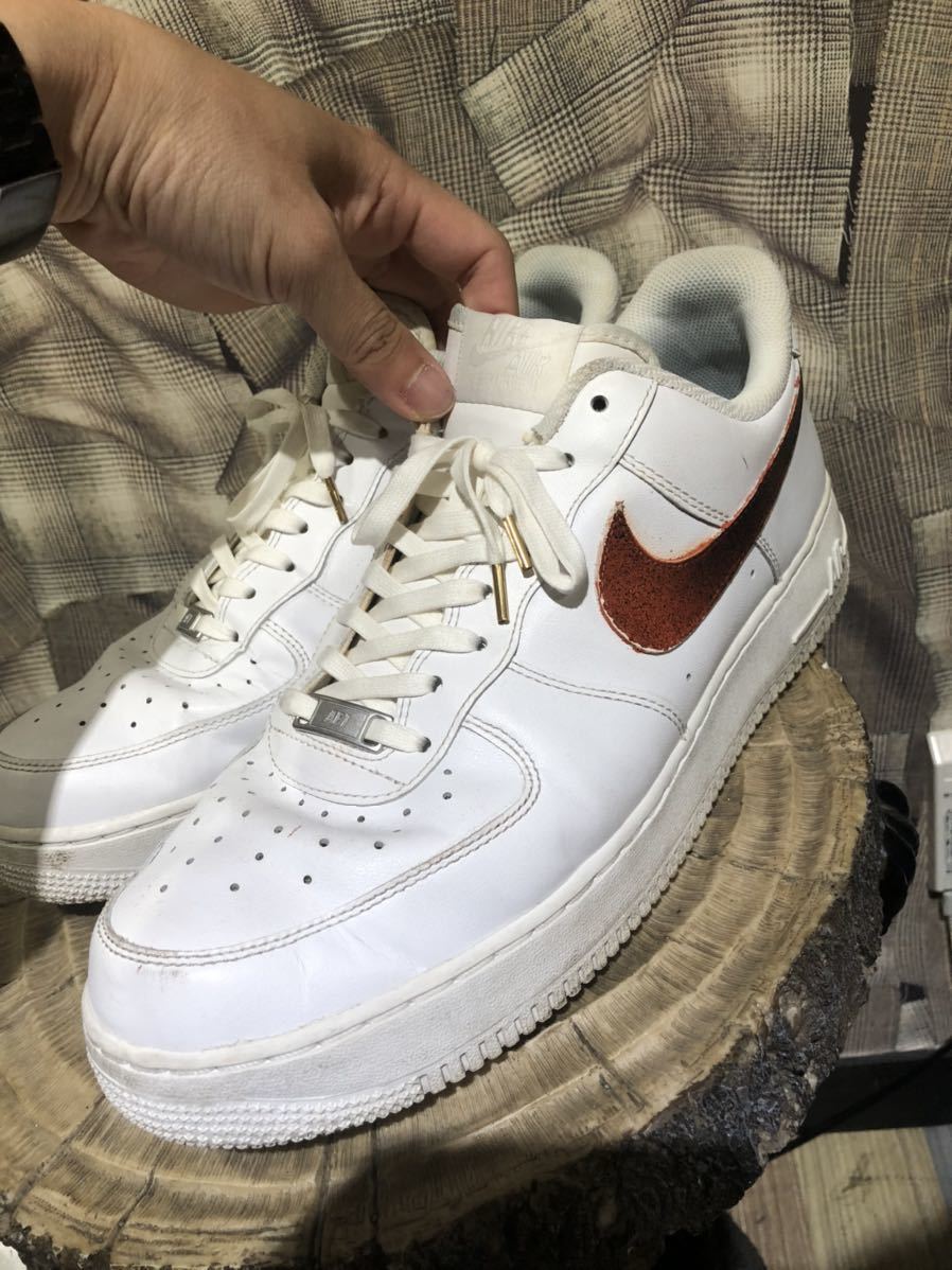 NIKE ナイキ AIR FORCE 1 07 エアフォース1 ハンドペイント KICKS LOUNGE 316122-111 サイズ12 ...