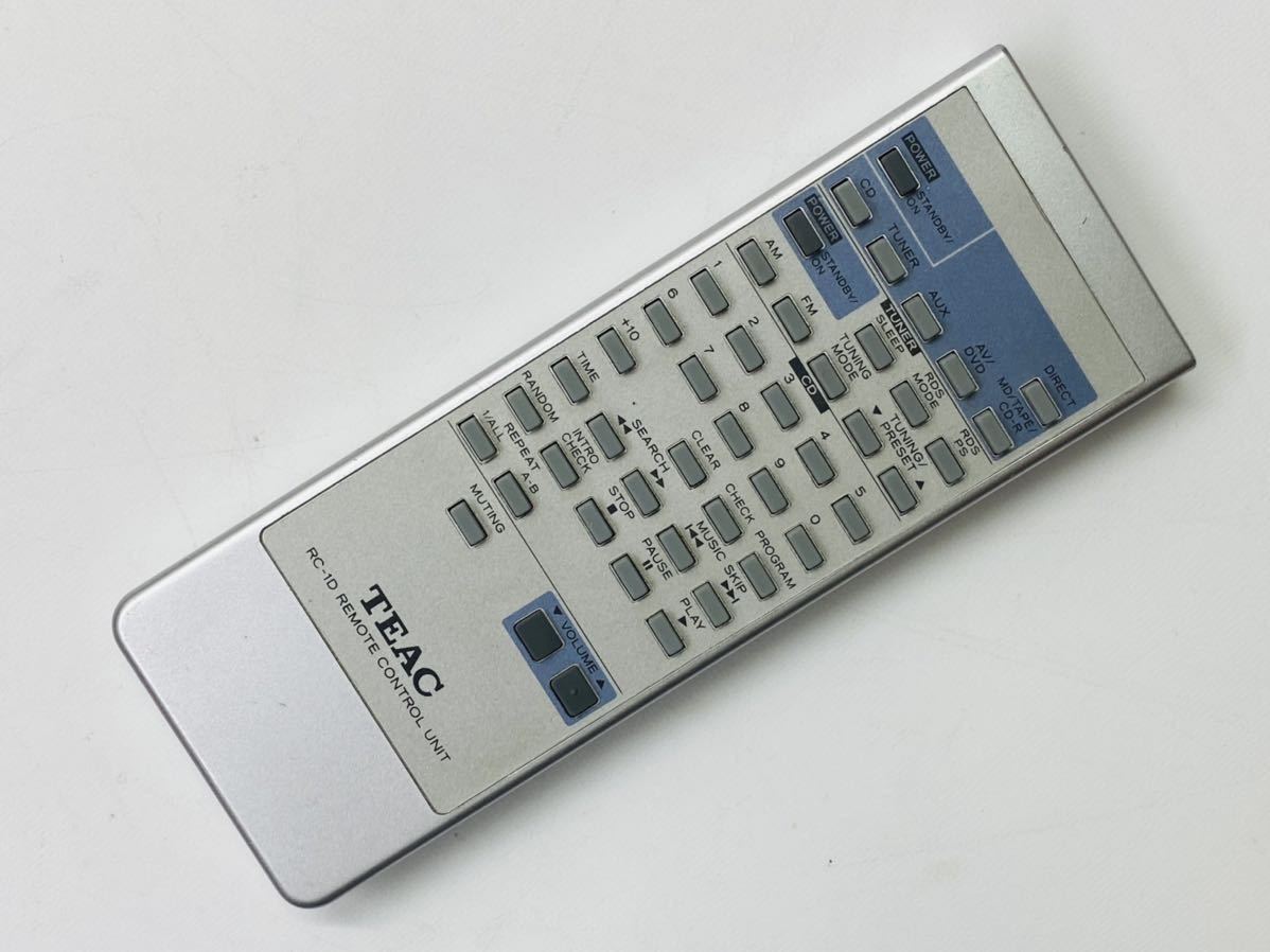 TEAC リモコン RC-1D 赤外線確認済み(その他)｜売買されたオークション情報、yahooの商品情報をアーカイブ公開 - オークファン（aucfan.com）