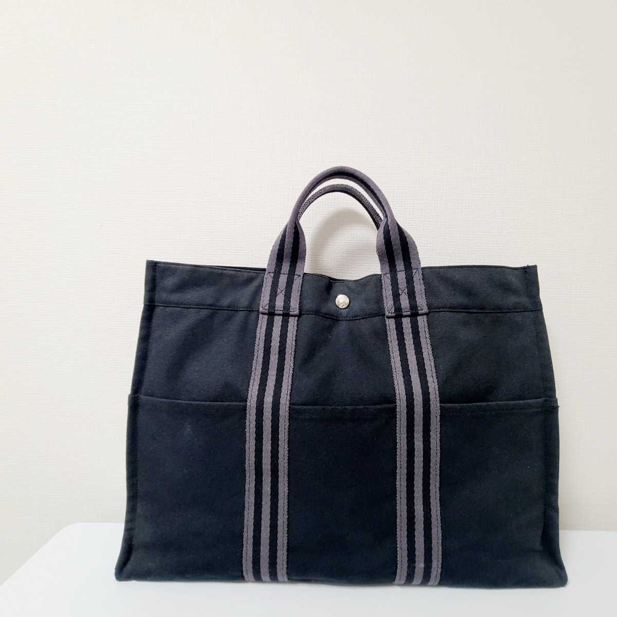 絶大 HERMES エルメス フールトゥ MM ハンド バッグ 高級ブランド ブラック 手持ちバッグ A4 大容量 ビジネス 旅行バッグ ハイブランド(フールトゥ)｜売買されたオークション情報 ...