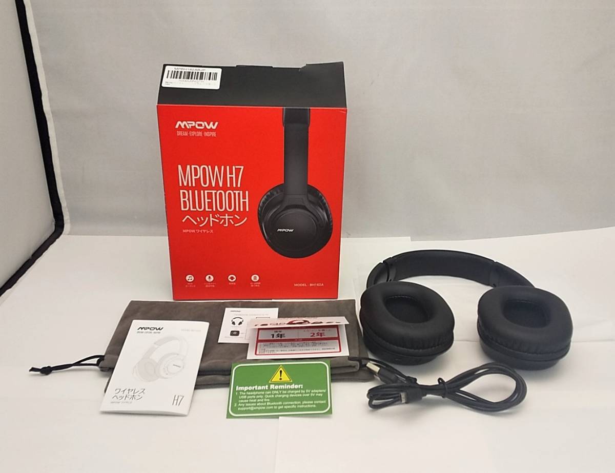 ヘッドホン MPOW H7 Bluetooth 5.0 BH162A ワイヤレス ハンズフリー 密閉型 ほぼ 品(その他)｜売買されたオークション情報、yahooの商品情報をアーカイブ公開 ...