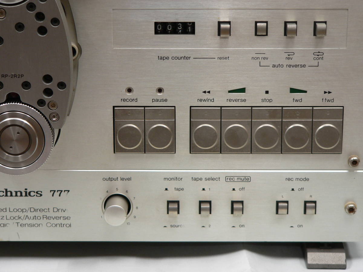 Technics RS-777 テクニクス 4TR 38cm/s オートリバースオープンリールデッキ(オープンリールデッキ)｜売買されたオークション情報、yahooの商品情報をアーカイブ公開 ...
