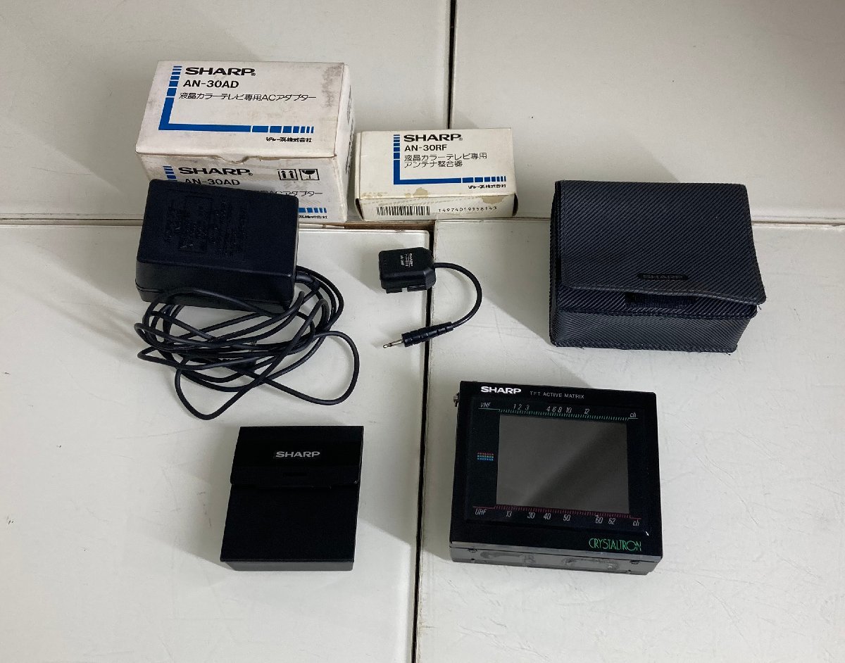 SHARP シャープ 液晶カラーテレビ 3C-E1B AN-30AD ACアダプター AN-30RF アンテナ接合機 ポータブル もち運び #O-220759(液晶)｜売買されたオークション ...
