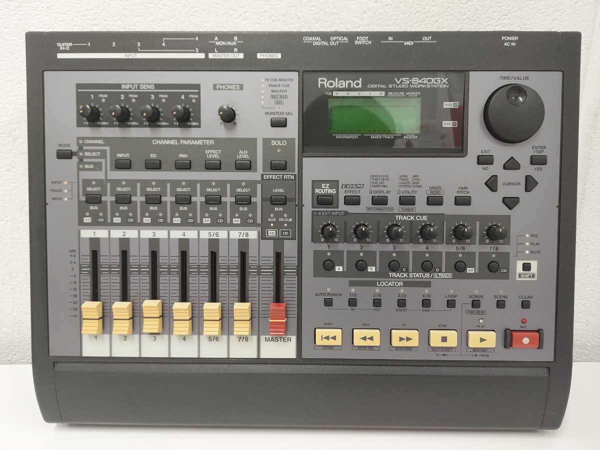 通電 Roland/ローランド ボス VS-840GX デジタルスタジオワークステーション MTR Zip/3枚付 V.Studio ...