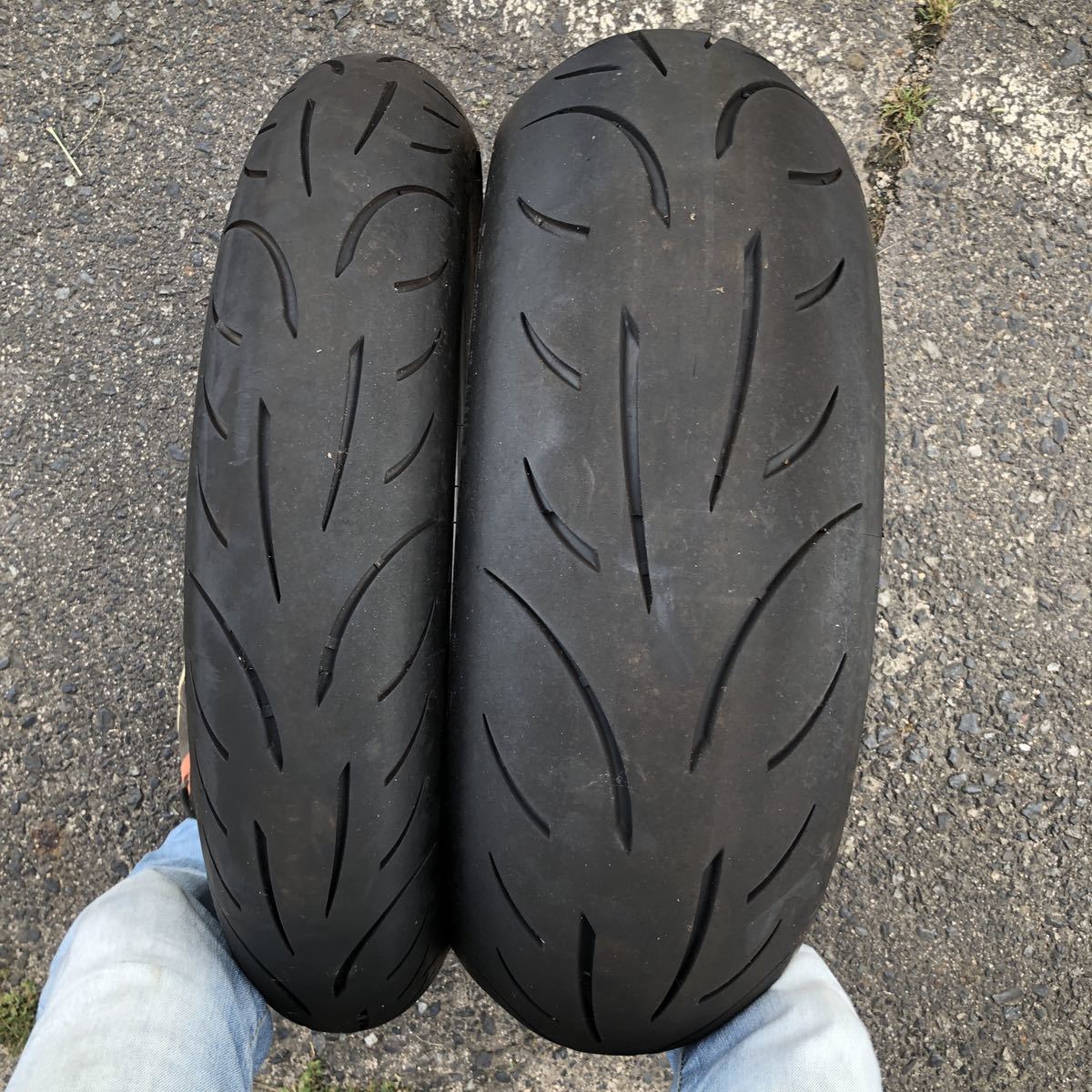 バリ山 120/70ZR17 190/50ZR17 METZELER SPORTEC M9 RR(オンロード)｜売買されたオークション情報 ...