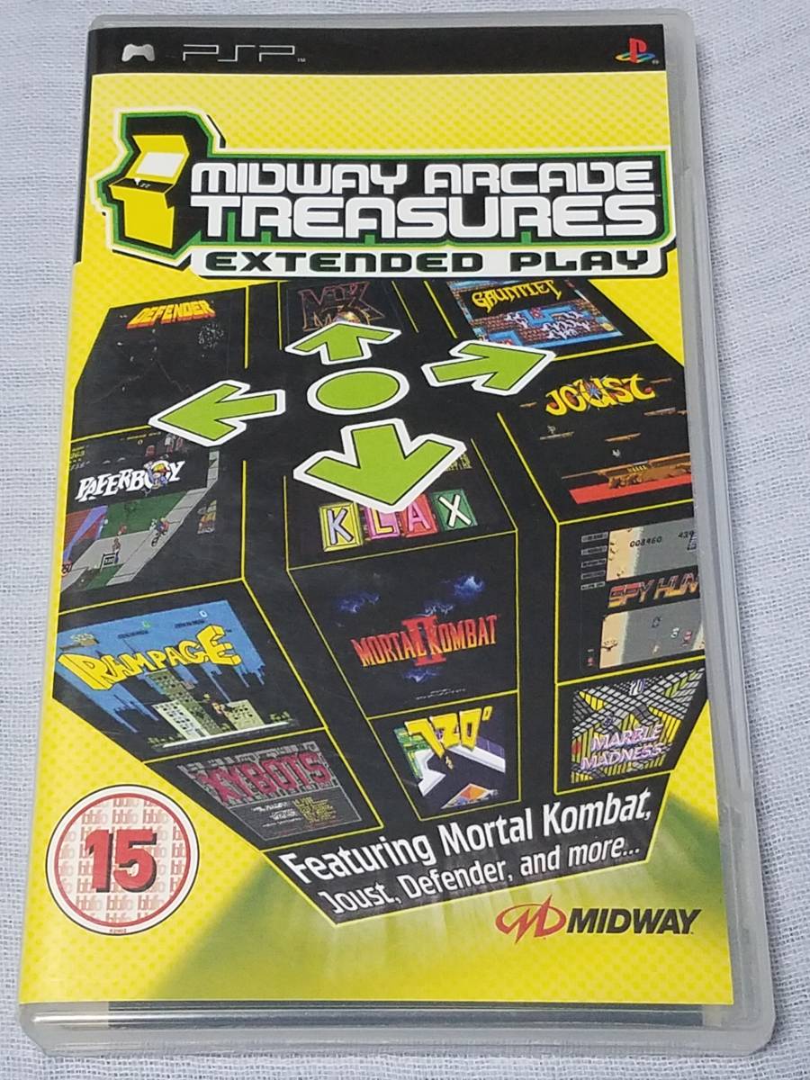 PSP Midway Arcade Treasures Extended Play ミッドウェイ アーケード トレジャーズ 海外 モータル ...