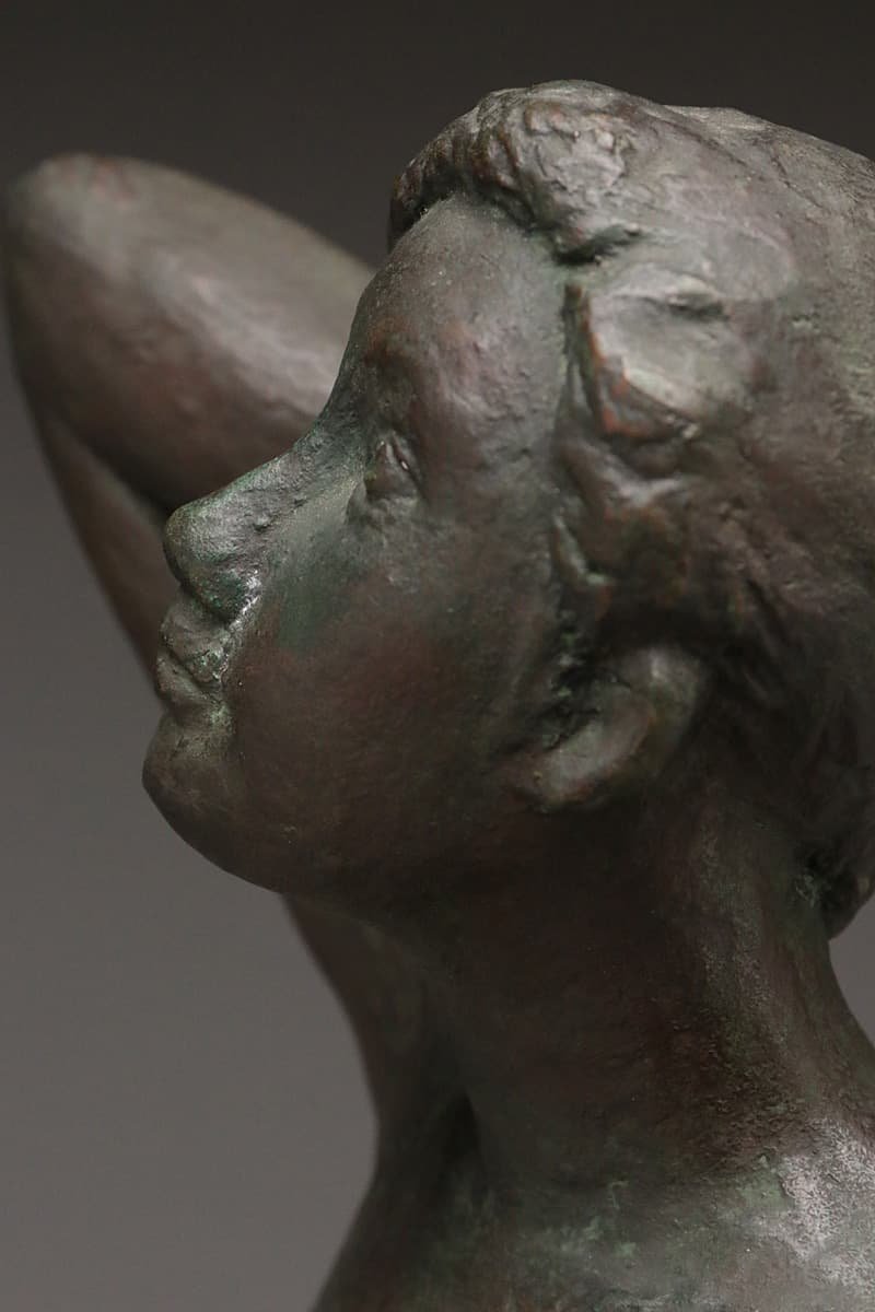 EE633 時代物 日府展理事 土井要輔 作 ブロンズ 裸婦 高38.4cm 重5.1kg 共箱附 女性像/人物像 置物(西洋彫刻)｜売買され ...