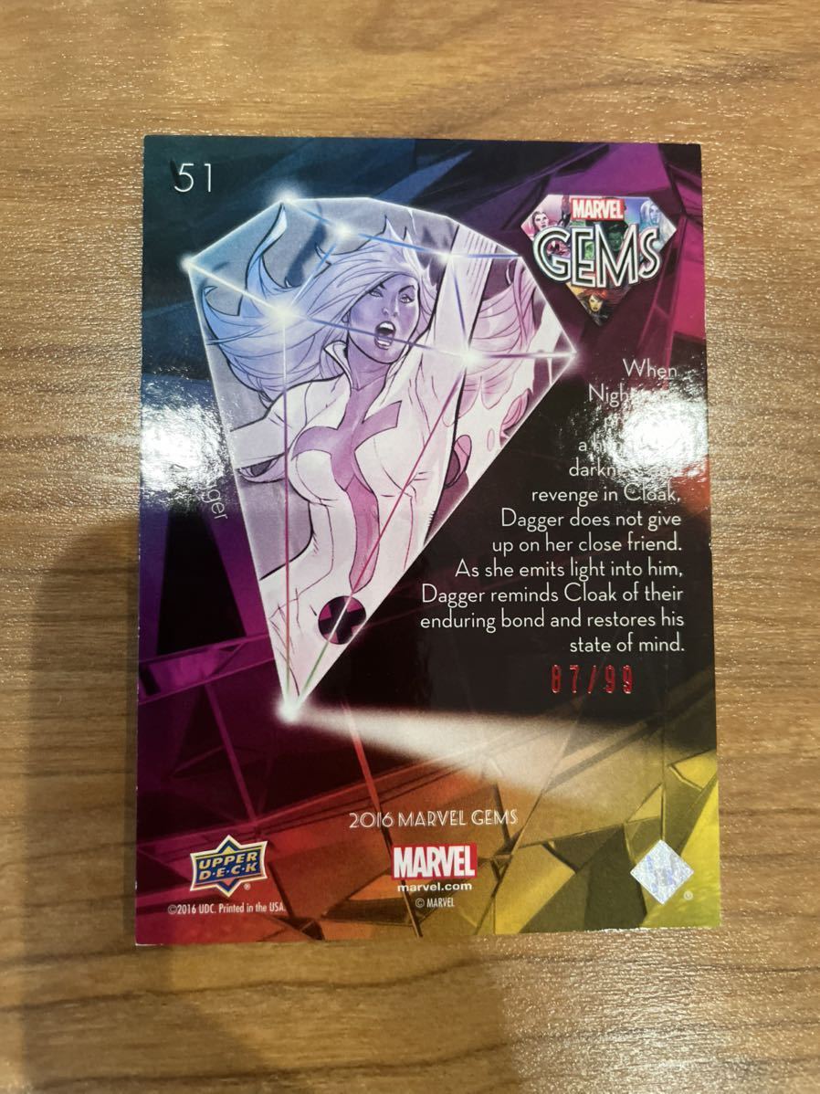 marvel gems Dagger 99シリ upperdeck 2016 マーベル トレカ アッパーデック spiderman(その他 ...