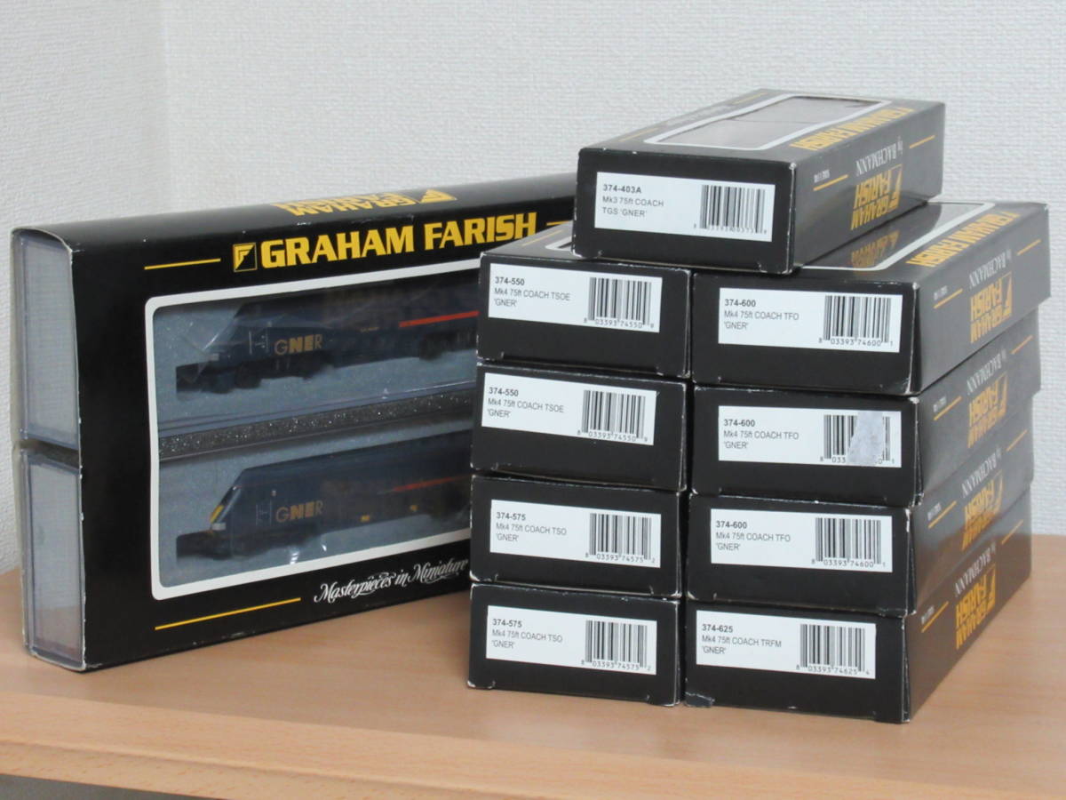Graham Farish Class 91 York Minster With DVT Trailer 91126 GNER ＋ Mk4 ...