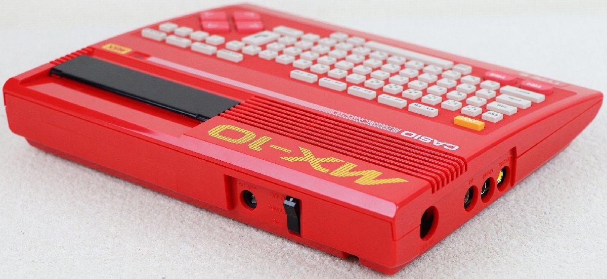 S ジャンク品 パーソナルコンピュータ MSX MX-10 レッド カシオ/CASIO 箱/取扱説明書/アダプター/スイッチBOX/接続 ...