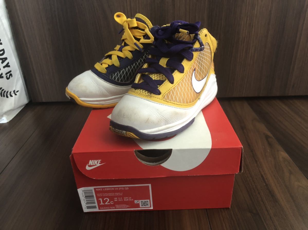 NIKE LEBRON Ⅶ PS QS 18cm レブロン ナイキ AIR JORDAN 123456789 キッズ(24.0cm以下)｜売買 ...