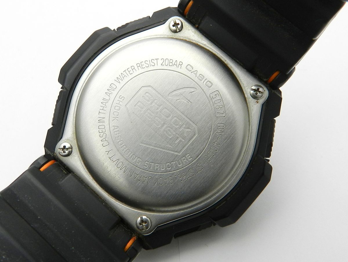 1円スタート 腕時計 CASIO カシオ SUBARU スバルコラボ G-SHOCK 5087 GW-4000 電波ソーラー スカイ ...